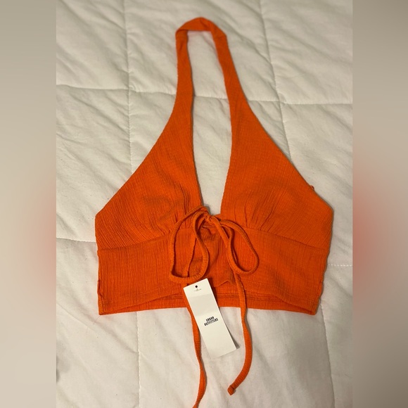 Urban Outfitters | Tops | Orange Urban Halter Top | Poshmark